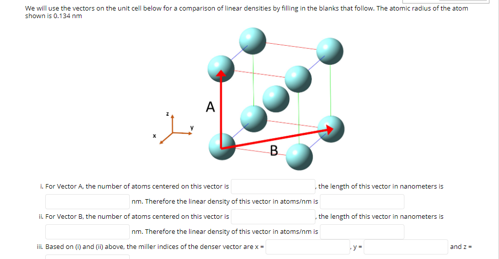Solved We will use the vectors on the unit cell below for a | Chegg.com