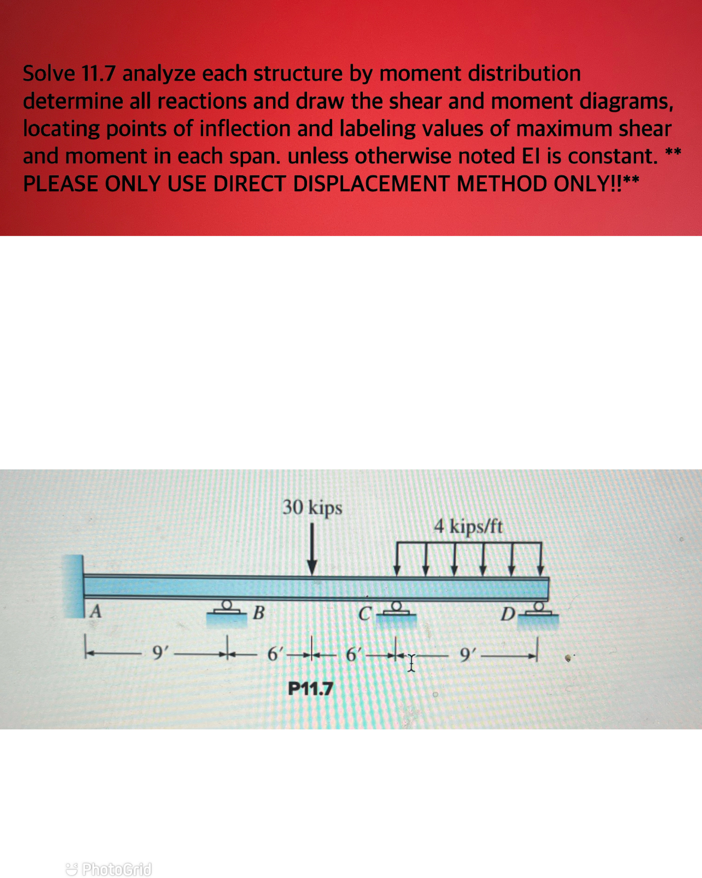 Solved Solve 11.7 analyze each structure by moment | Chegg.com Solved Solve 11.7 analyze each structure by moment | Chegg.com