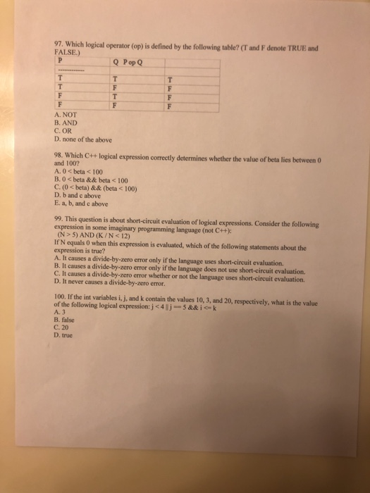 Solved 86. True or False? If the code fragment if (a> 10) if | Chegg.com