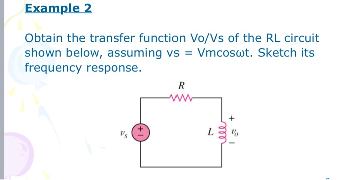 Solved Example 1 For the RC circuit shown below, obtain the | Chegg.com