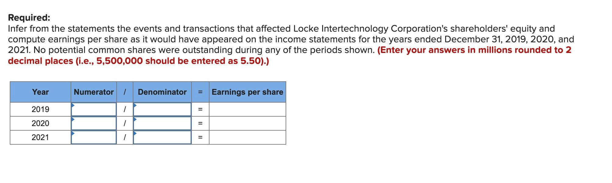 Solved Problem 19-10 (Algo) EPS from statement of | Chegg.com