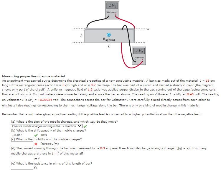 Solved Measuring properties of some material An experiment | Chegg.com