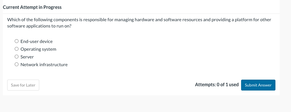 Solved Current Attempt in ProgressWhich of the following | Chegg.com