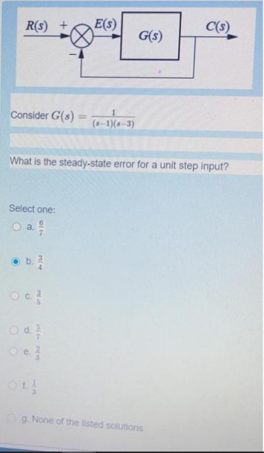 Solved R(s) + ES) C(s) G(s) Consider G(s) = (0-1)26-3) What | Chegg.com Solved R(s) + ES) C(s) G(s) Consider G(s) = (0-1)26-3) What | Chegg.com