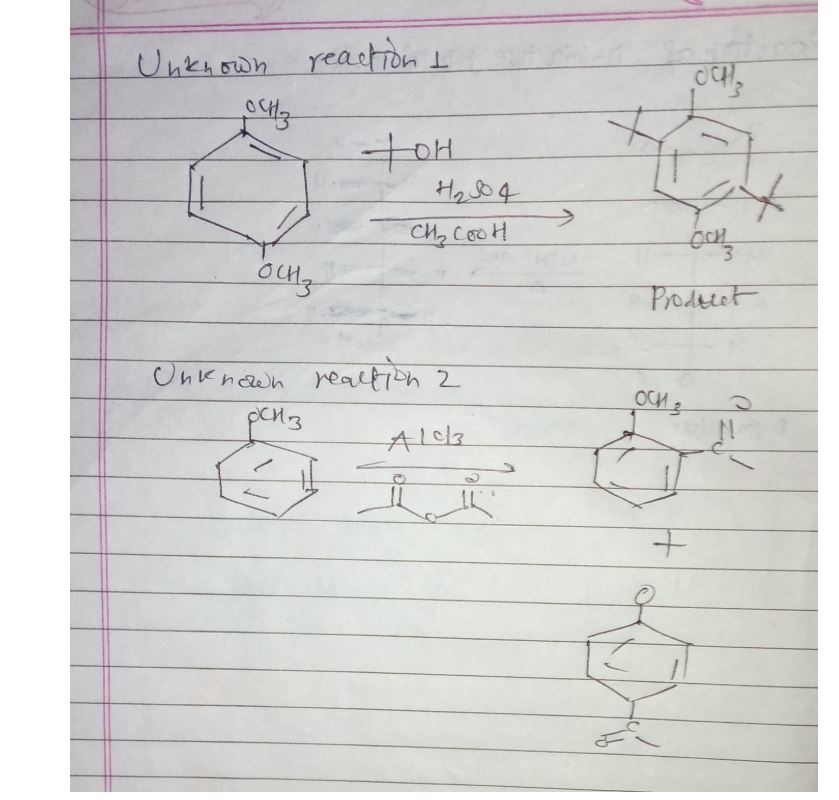 Solved Need help for the complete mechanism for unknown 1 | Chegg.com
