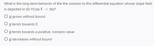 Solved What is the long term behavior of the the solution to | Chegg.com