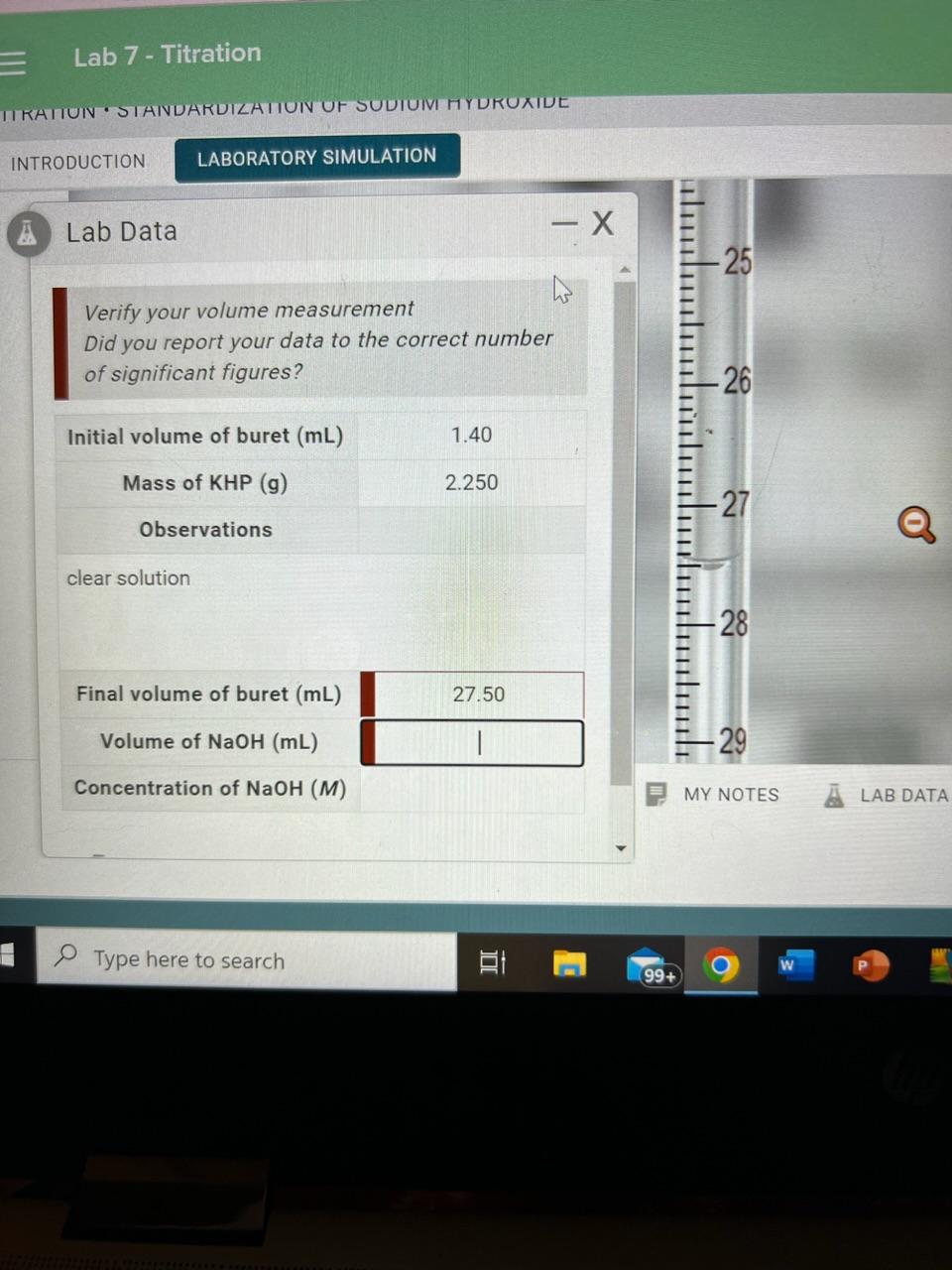 Solved Lab 7 - Titration IIKATIUIV STAIVDAKUILAIIOIV OT | Chegg.com