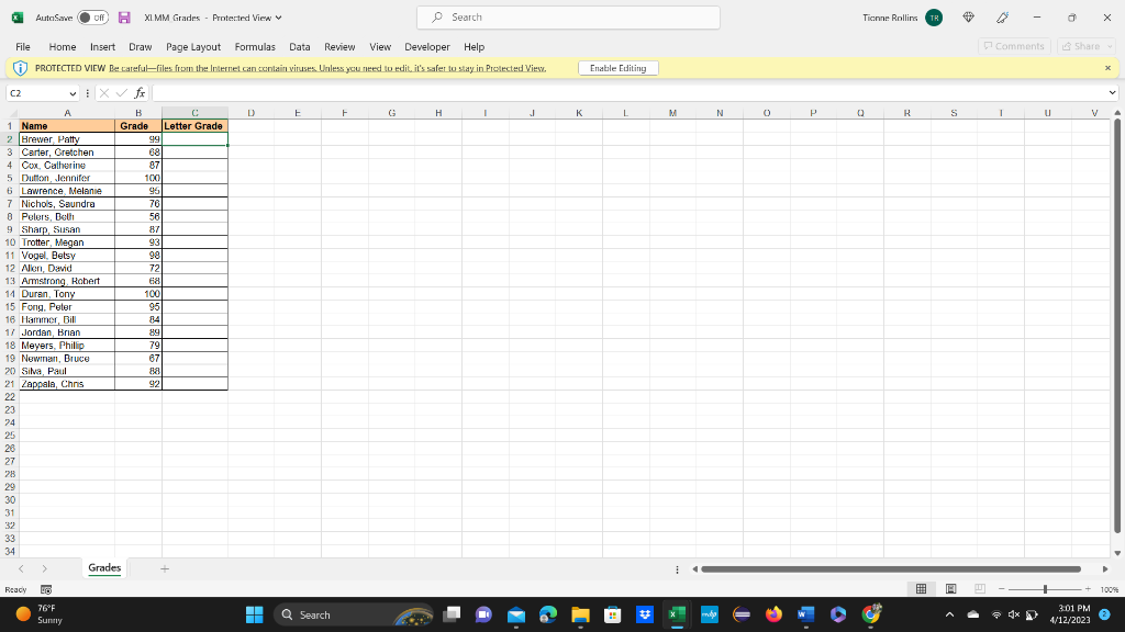 Solved 4. Assess the Letter Grade: You are a Teaching | Chegg.com
