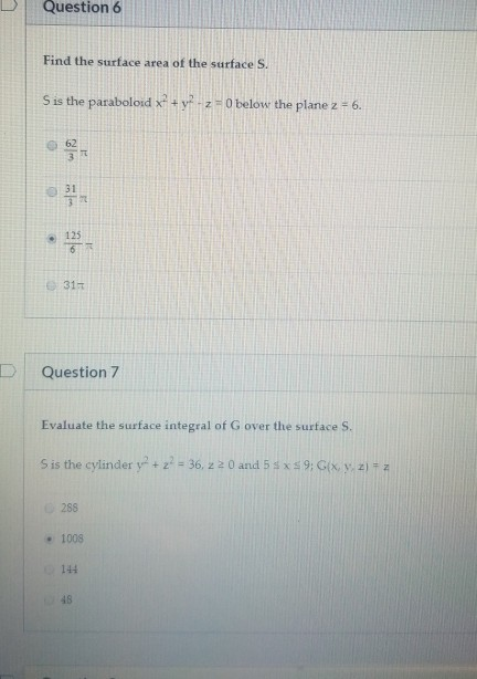 Solved question comes with numbers 6 and 7, not sure if my | Chegg.com