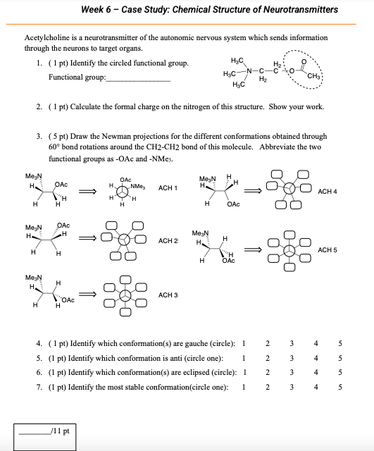 Solved Week 6 - Case Study: Chemical Structure of | Chegg.com