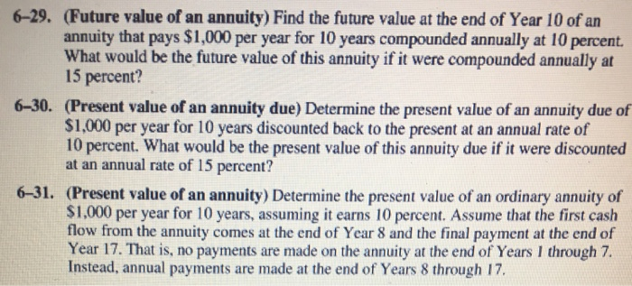 Solved (Future value of an annuity) Find the future value at | Chegg.com