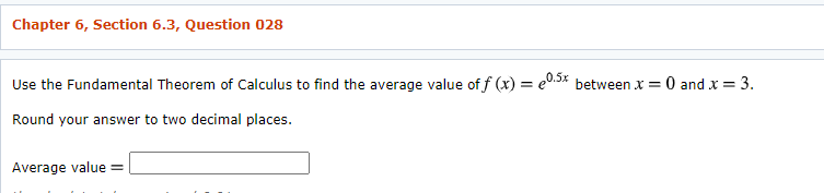 Solved Chapter 6, Section 6.3, Question 028 Use the | Chegg.com