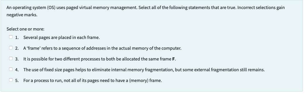 Solved An operating system (OS) uses paged virtual memory | Chegg.com