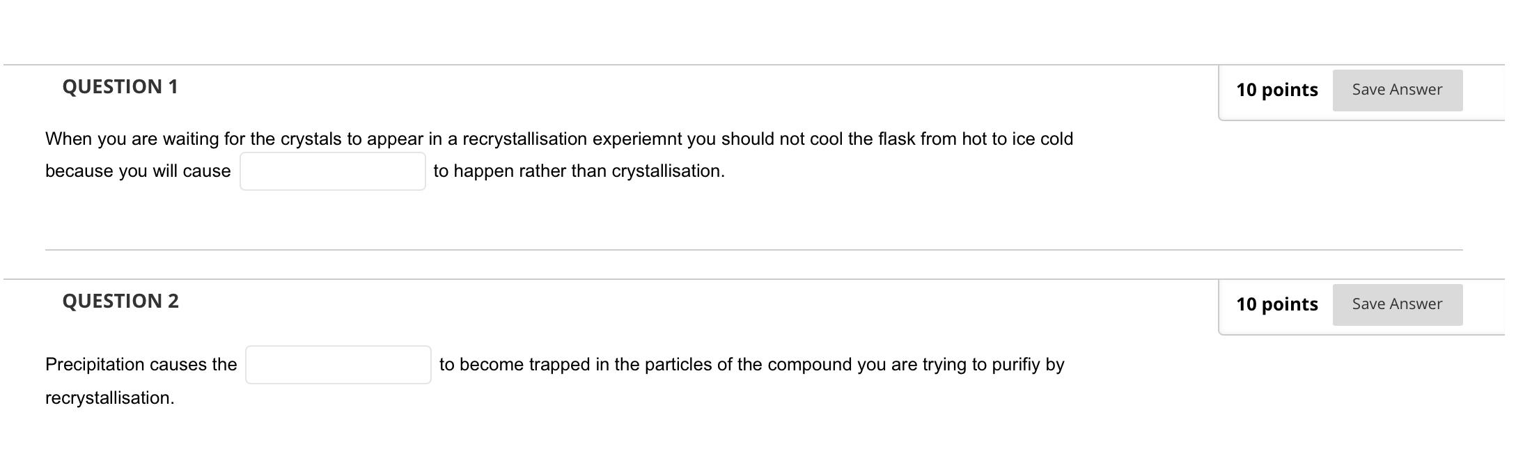 Solved When you are waiting for the crystals to appear in a | Chegg.com