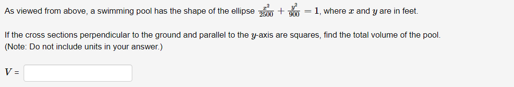 Solved As viewed from above, a swimming pool has the shape | Chegg.com