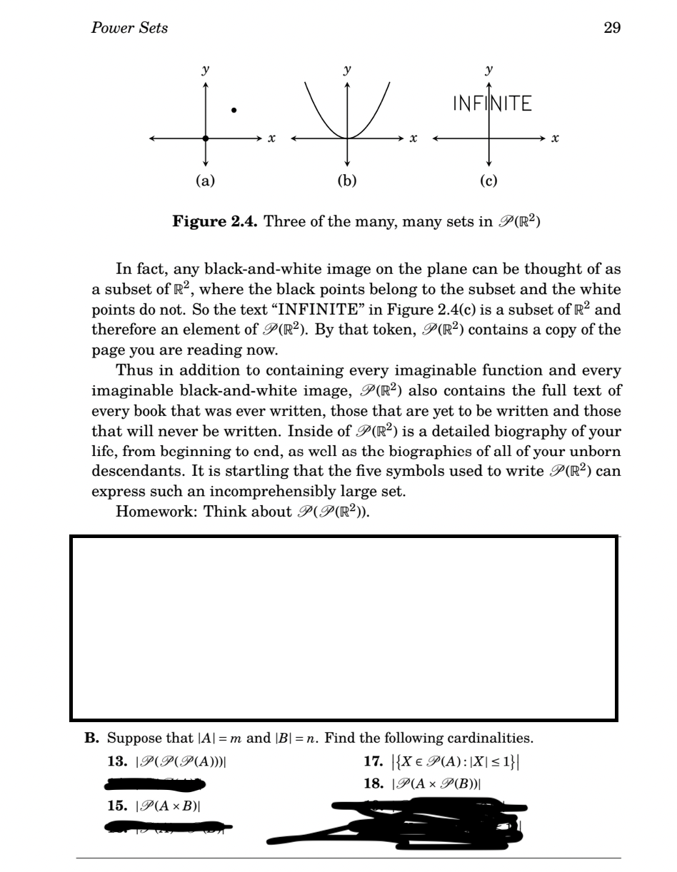 Power Sets 29 (n) (v) (c) Figure 2.4. Three of the | Chegg.com