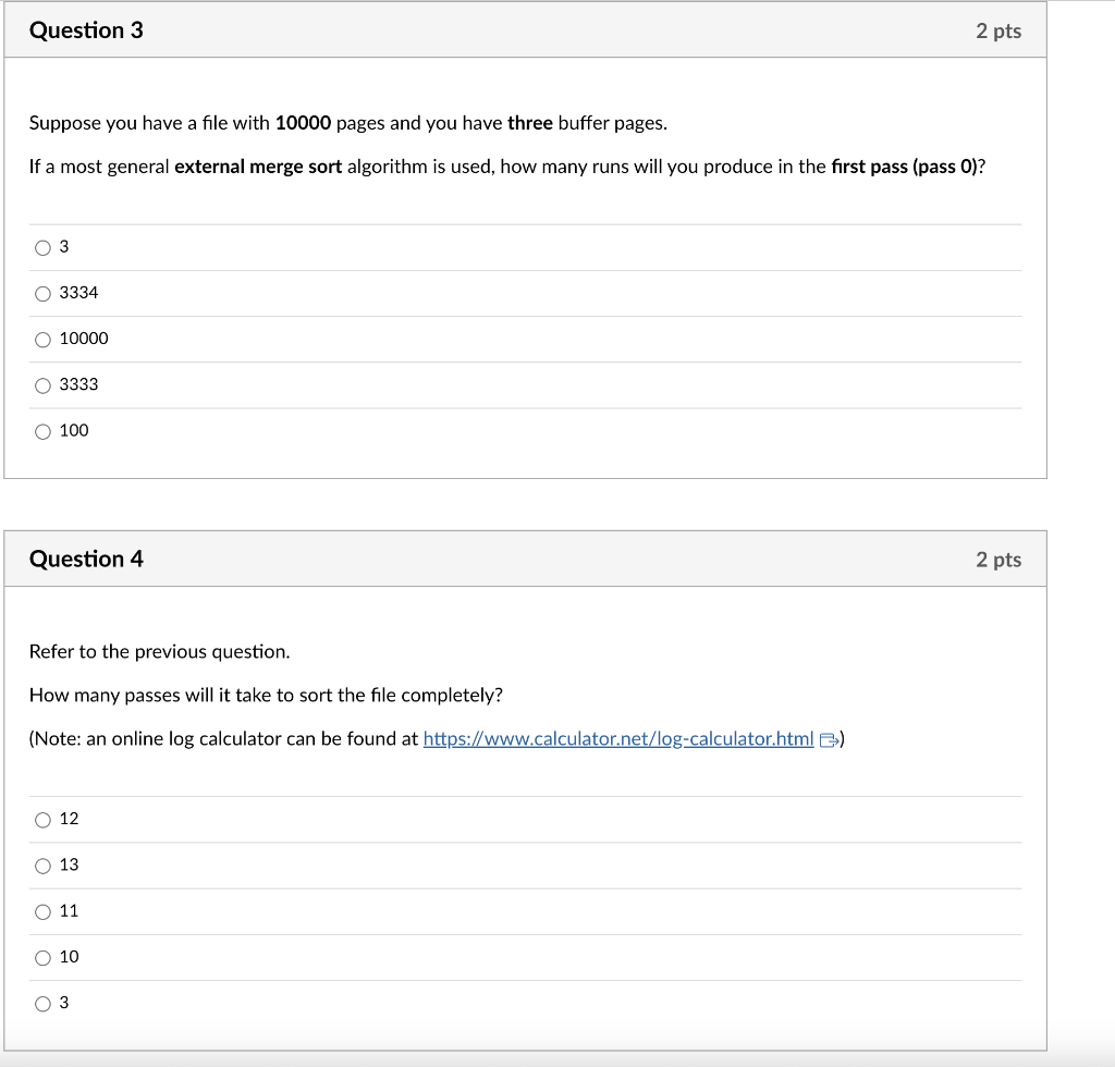 Solved Suppose you have a file with 10000 pages and you have | Chegg.com