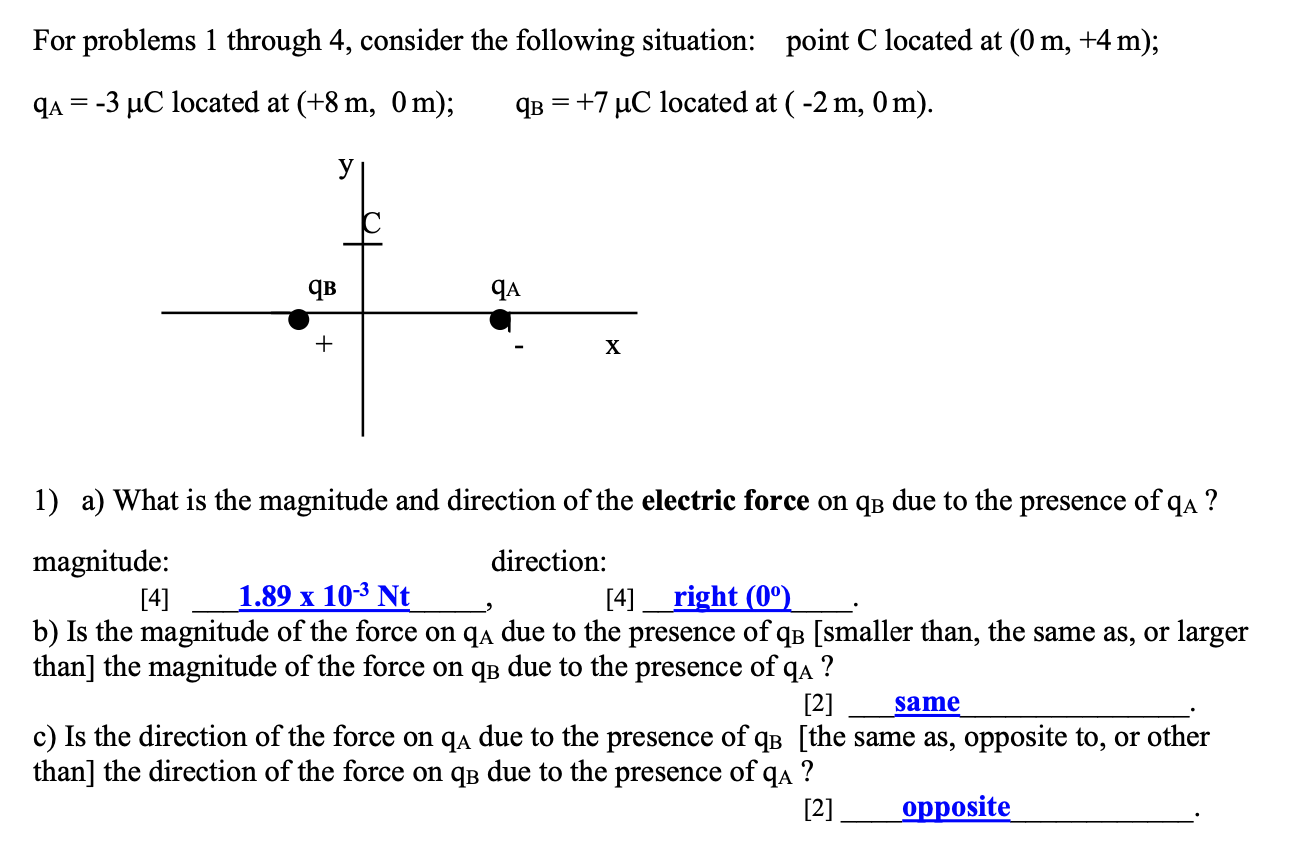 Solved For problems 1 through 4, consider the following | Chegg.com
