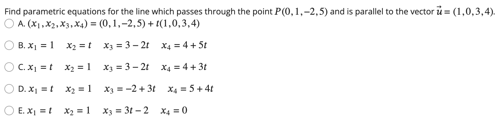 Solved Find parametric equations for the line which passes | Chegg.com