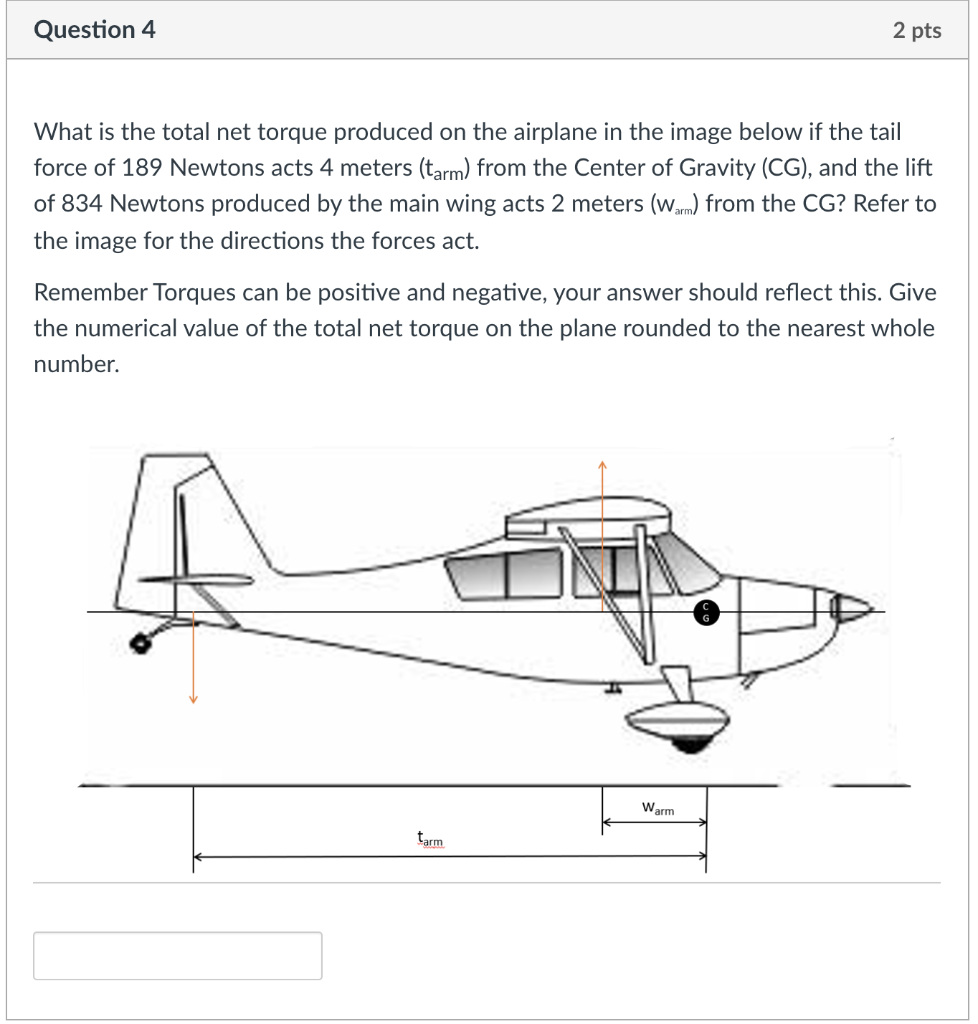 Solved Question 4 2 pts What is the total net torque | Chegg.com