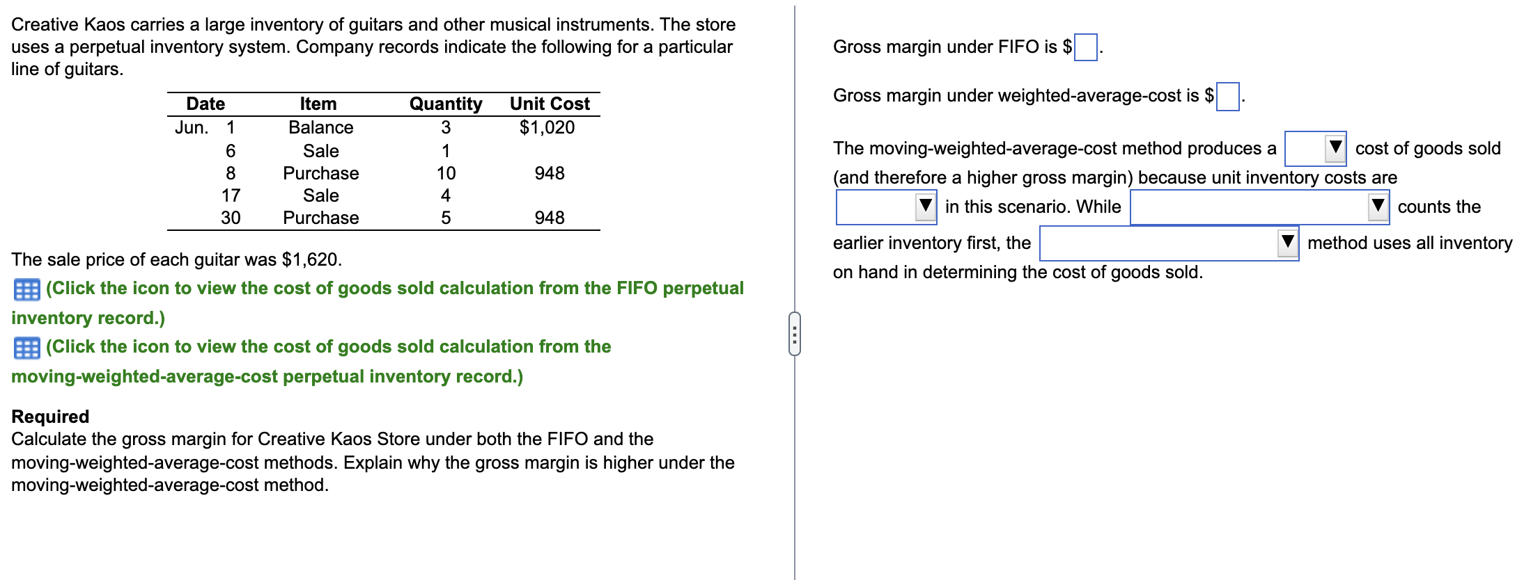 Solved FIFO Perpetual Inventory | Chegg.com Solved FIFO Perpetual Inventory | Chegg.com