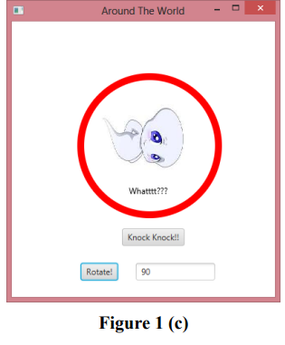 Solved Question 1 Referring to JavaFX application created | Chegg.com