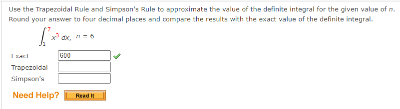 Solved Use the Trapezoidal Rule and Simpson's Rule to | Chegg.com