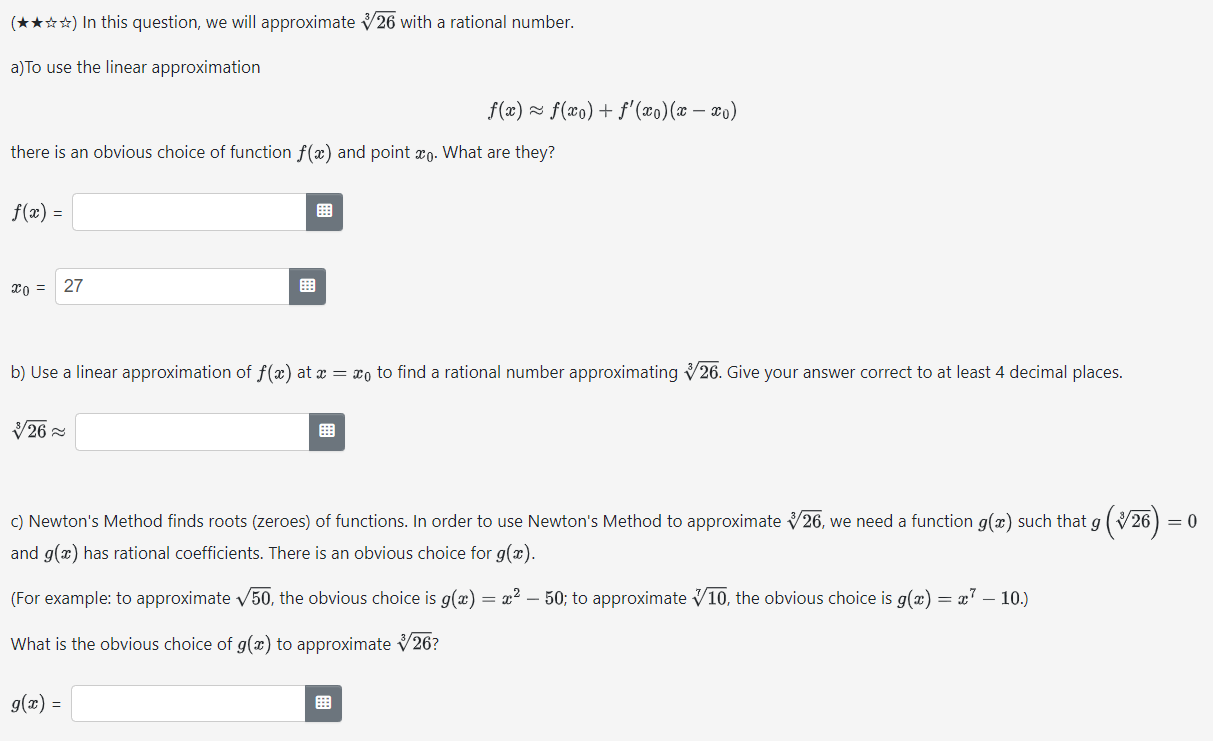 Solved (⋆⋆⿻上丨) ) In this question, we will approximate 326 | Chegg.com