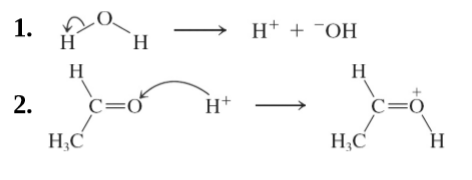 Solved The equations for the mechanism of hydration of | Chegg.com