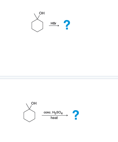 Solved OH HBr OH conc. H2SO4 heat | Chegg.com
