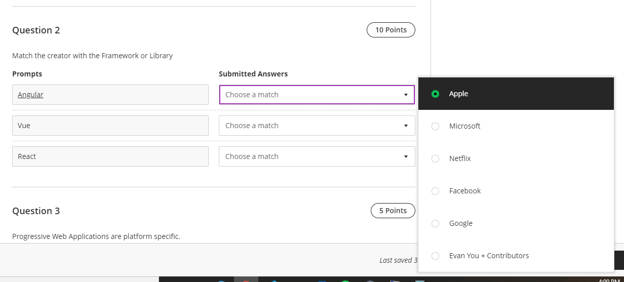 Solved In Question Number 2 Options Are Same For All The | Chegg.com