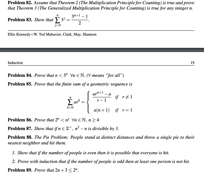 Solved Problem 82. Assume that Theorem 2 (The Multiplication | Chegg.com