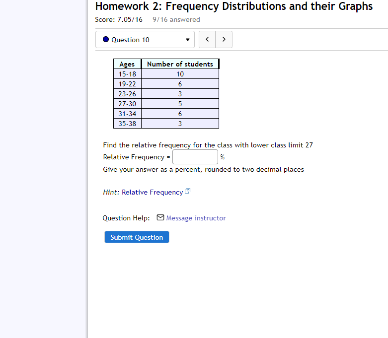 Solved Homework 2: Frequency Distributions and their Graphs | Chegg.com