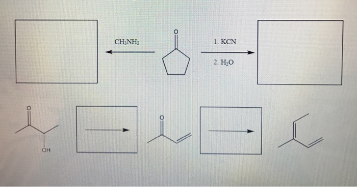 Solved Fill in each box below with the missing reagents or | Chegg.com