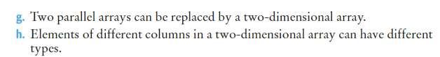 Solved g. ﻿Two parallel arrays can be replaced by a | Chegg.com