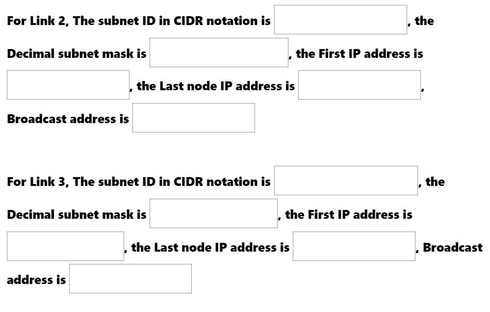 Solved Design an appropriate addressing scheme for the | Chegg.com