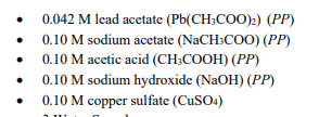 Solved Hypothesize which sample from the list of materials | Chegg.com