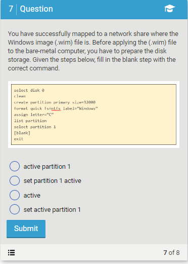 Solved 4 Question Which of the following tools in a WinPE | Chegg.com