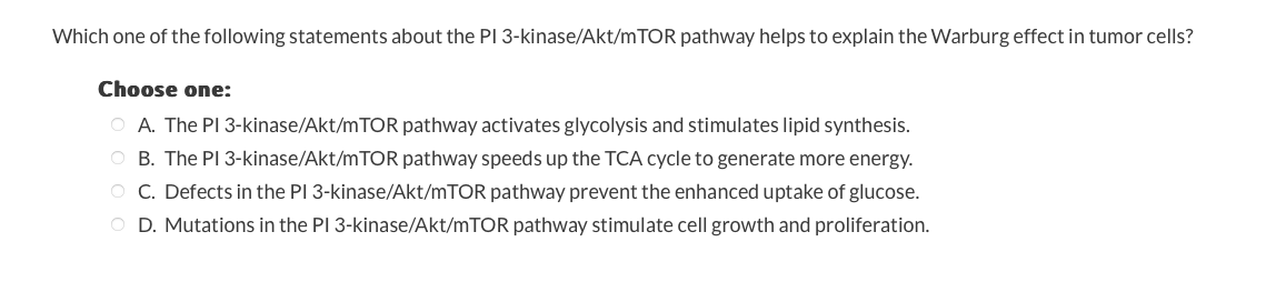 Solved Which one of the following statements about the PI | Chegg.com