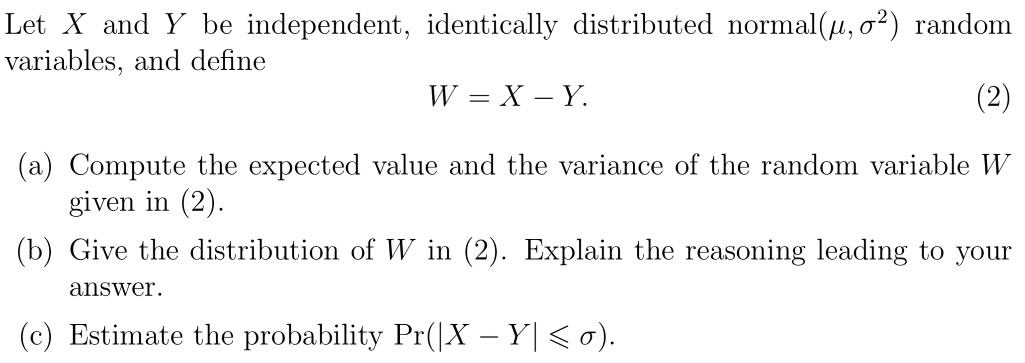 Solved Let x ﻿and Y ﻿be independent, identically distributed | Chegg.com