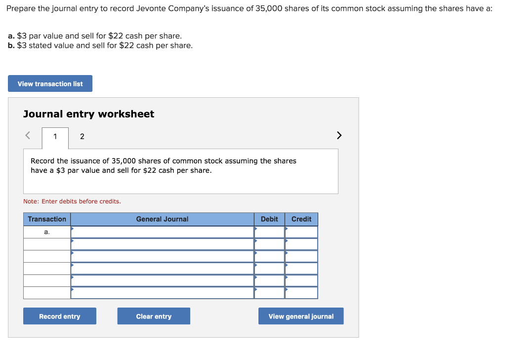 Solved Prepare the journal entry to record Jevonte Company's | Chegg.com