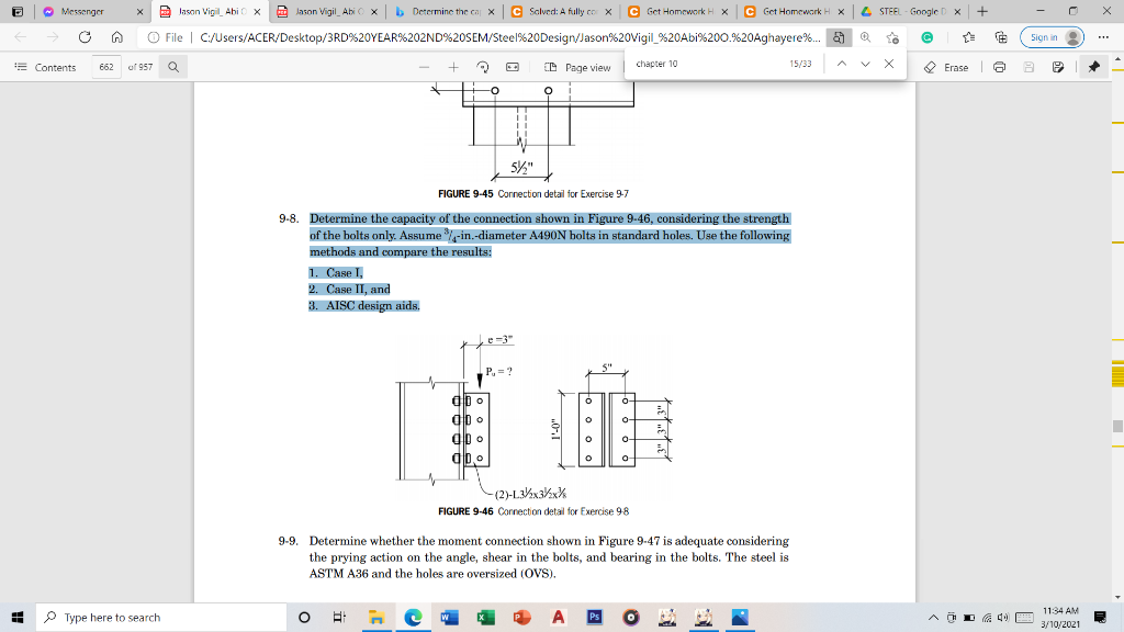 Determine the capacity of the connection shown in | Chegg.com