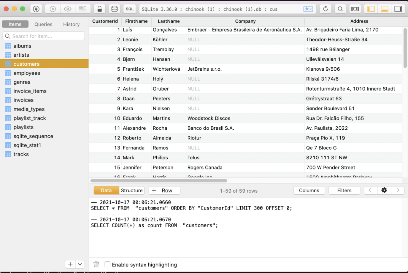 Solved Write a SQL query who are the ten customers who have | Chegg.com