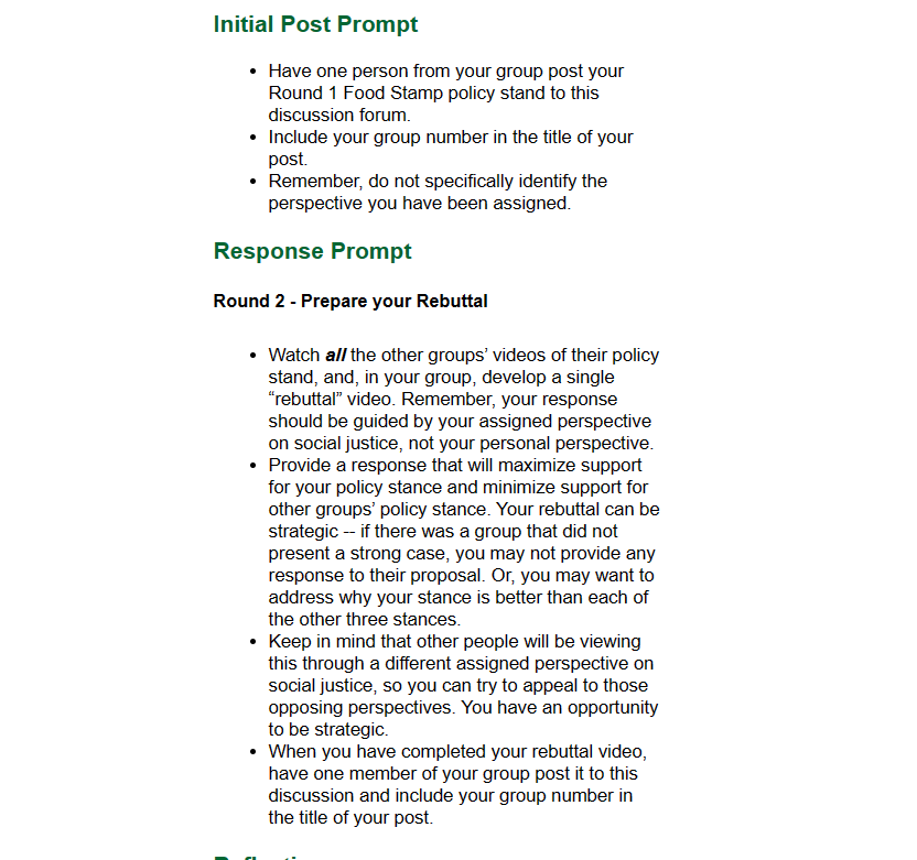 Initial Post PromptHave one person from your group | Chegg.com