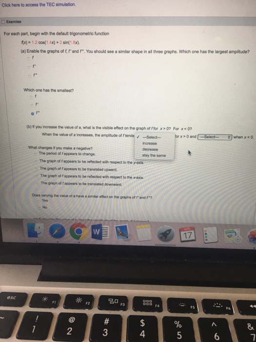 Solved Click here to access the TEC simulation. Exercise For | Chegg.com