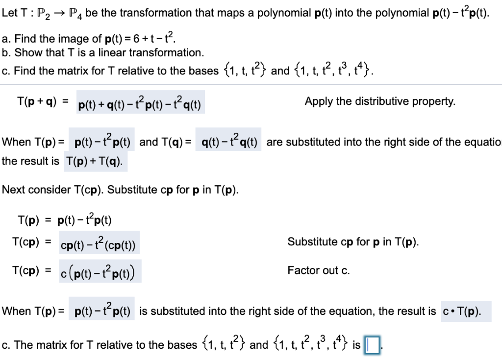 Solved Let T P2 P be the transformation that maps a | Chegg.com