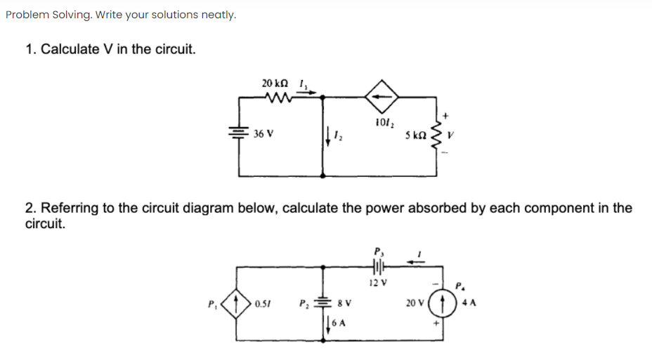 Circuit Diagram Problem Solving
