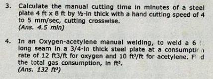 Solved 3. Calculate the manual cutting time in minutes of a | Chegg.com
