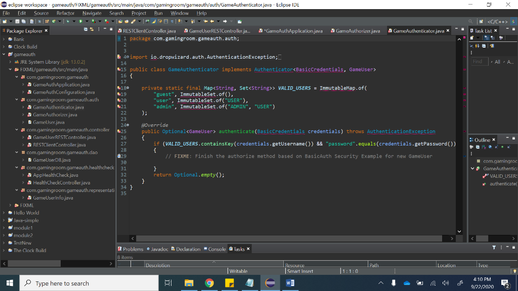 Prompt: CS-230 - Game Player | Chegg.com