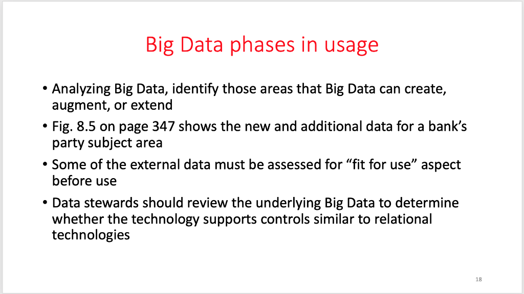 1. Briefly explain three Big Data Phase Usages in IG. | Chegg.com